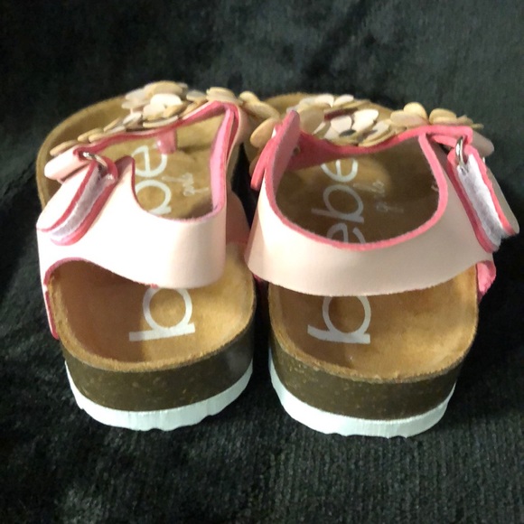 bebe | Shoes | New Bebe Girls Pink Floral Sandals | Poshmark